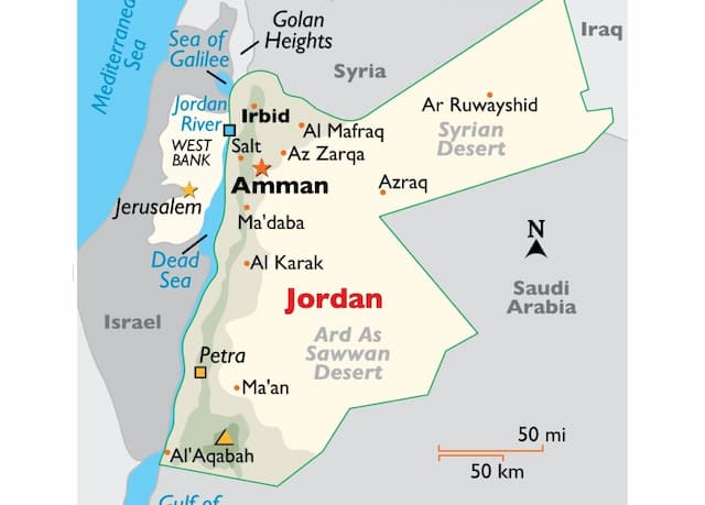 Jordan Geography & Map | Flamingo Travels
