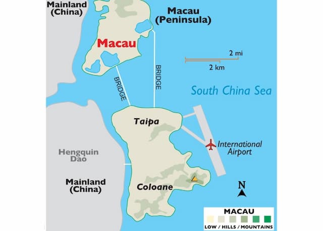 Macau Geography & Map | Flamingo Travels
